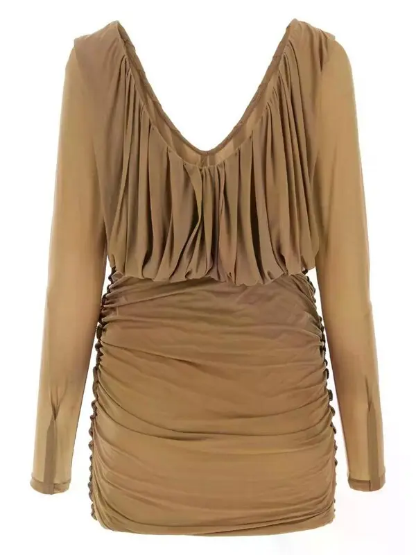 Saint Laurent V-neck Minidress
