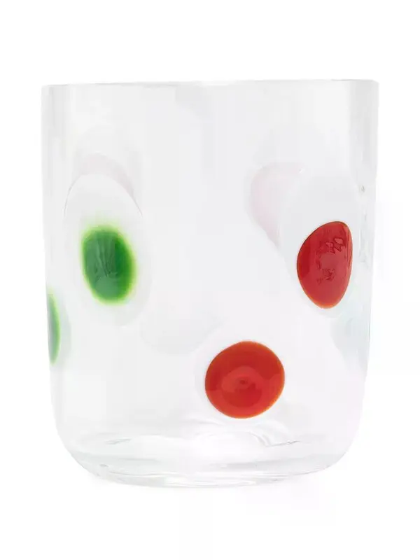 CARLO MORETTI Polka Dot Pattern Glass - White
