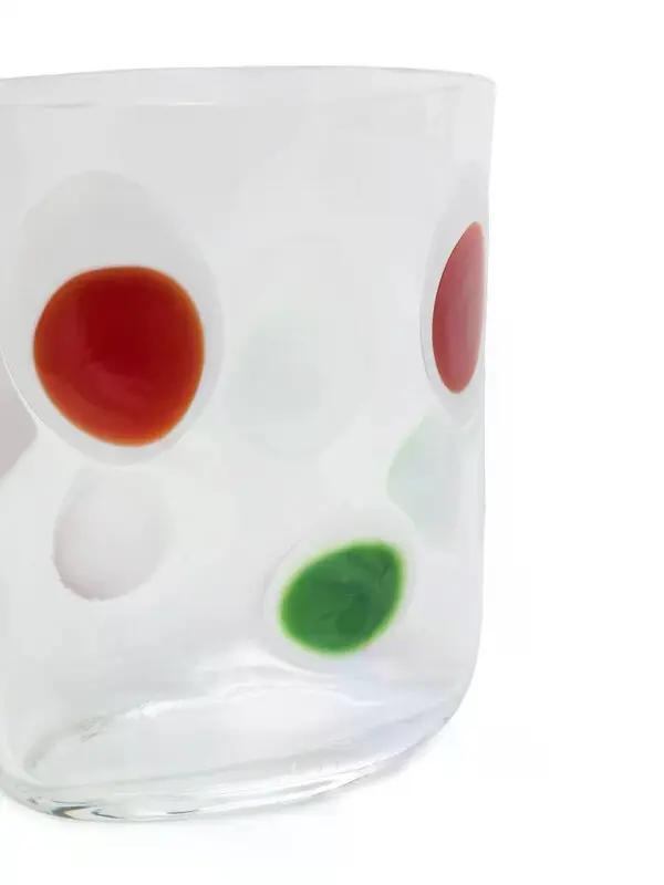 CARLO MORETTI Polka Dot Pattern Glass - White
