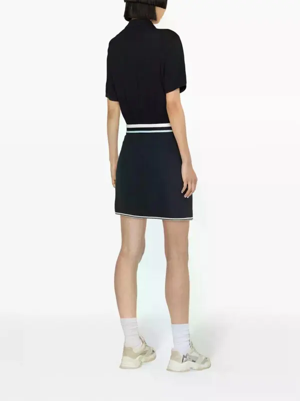 Moncler Logo-patch Wrap Tennis Skirt - Blue