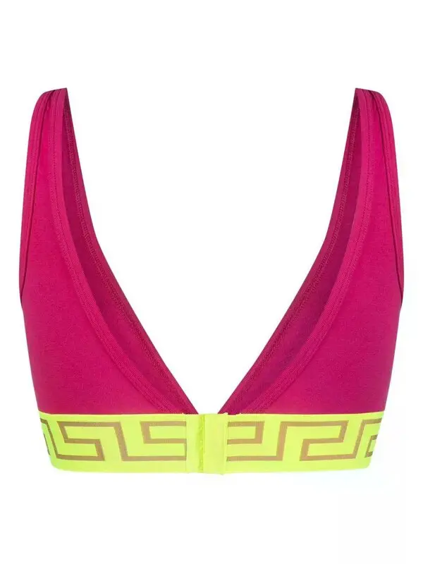 Versace Greca-print Bra