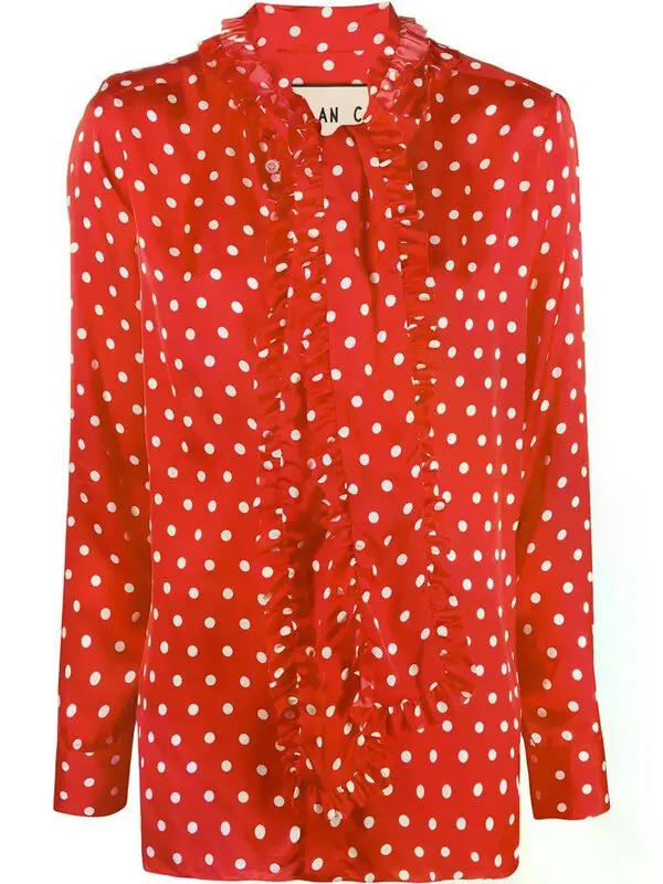Plan C Polka Dot-print Blouse