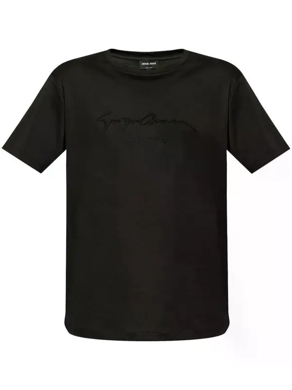 Giorgio Armani Logo-embroidered T-shirt