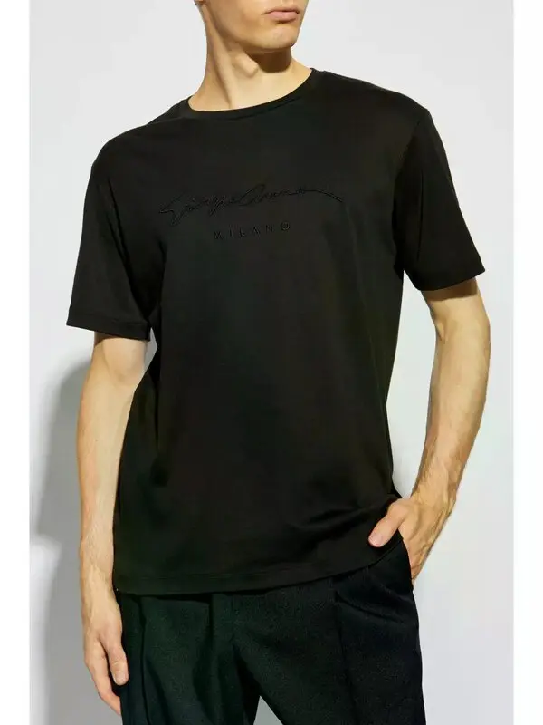 Giorgio Armani Logo-embroidered T-shirt