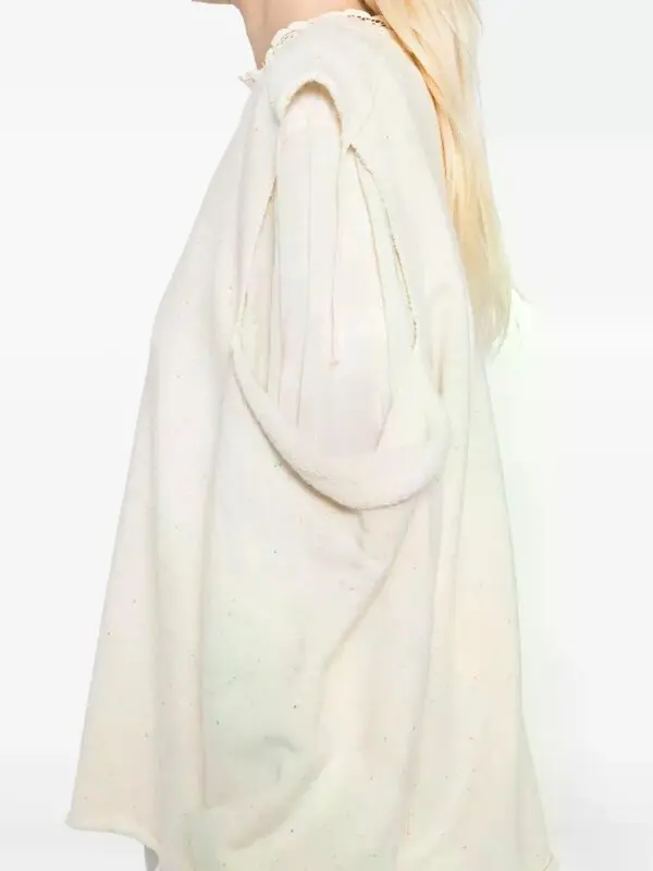 MIDORIKAWA Raw Edge Layered Sweatshirt