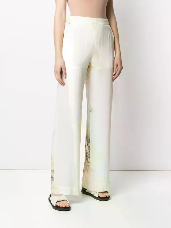 Baum Und Pferdgarten Floral-print Pull-on Trousers