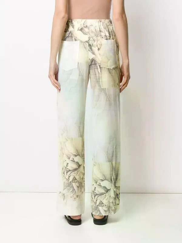 Baum Und Pferdgarten Floral-print Pull-on Trousers