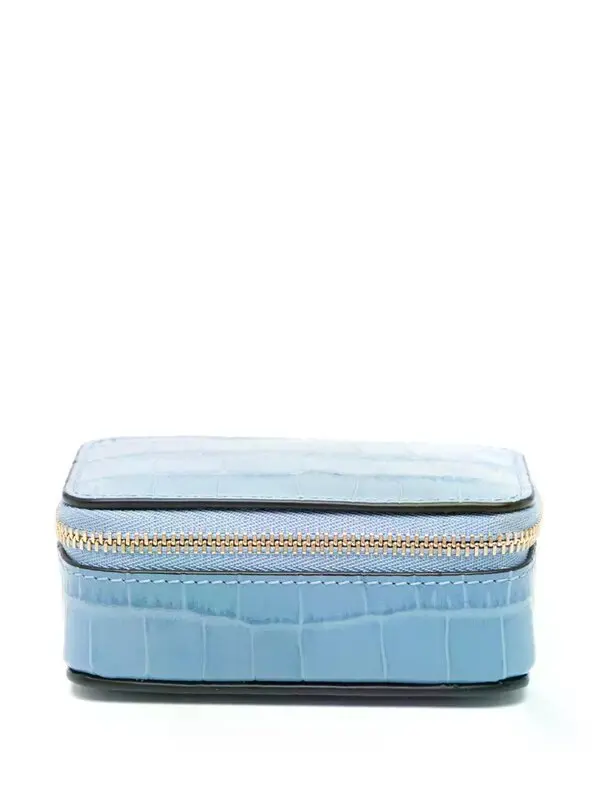 Smythson Small Square Trinket Case - Blue