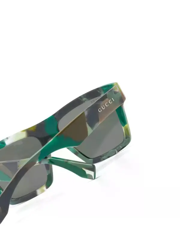 Gucci Square Frame Sunglasses - Green