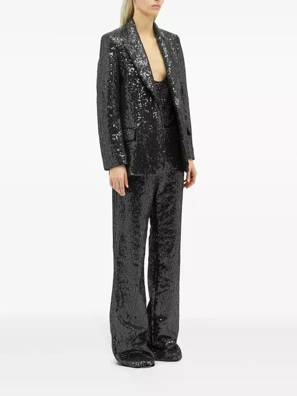 MSGM Sequin-embellished Single-breasted Blazer