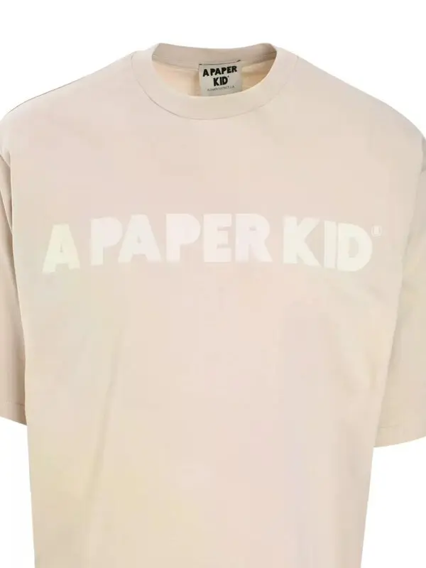 A PAPER KID Logo-print T-shirt