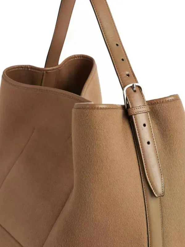 TOTEME Belted Doublé Tote Bag - Brown