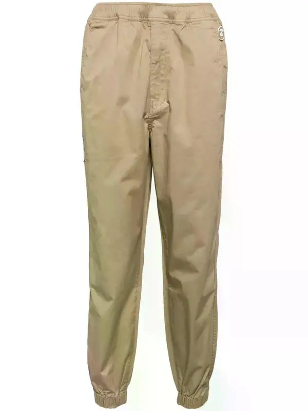 AAPE BY *A BATHING APE Moonface Logo Pants - Neutrals