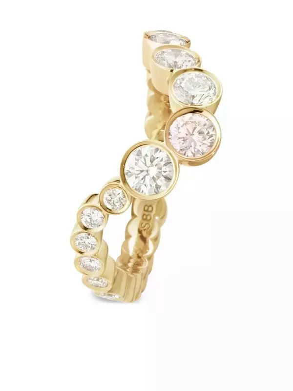 Sophie Bille Brahe 18kt Yellow Diamond Wave Ring - Gold