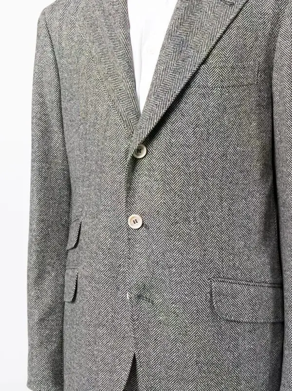 Brunello Cucinelli Wool-blend Herringbone Two-piece Suit