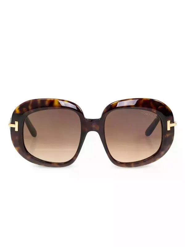 TOM FORD Icon Round Sunglasses - Brown