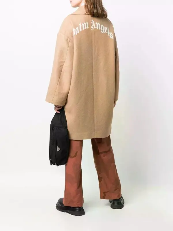 Palm Angels Oversized Logo-print Coat
