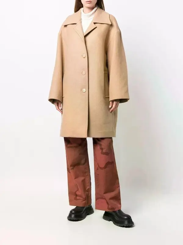 Palm Angels Oversized Logo-print Coat