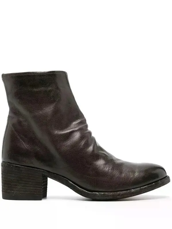 Officine Creative Denner Block-heel Leather Boots
