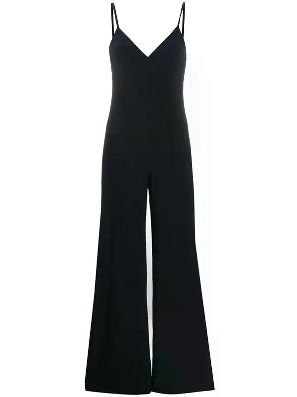 Norma Kamali Slip Wide-leg Jumpsuit - Black
