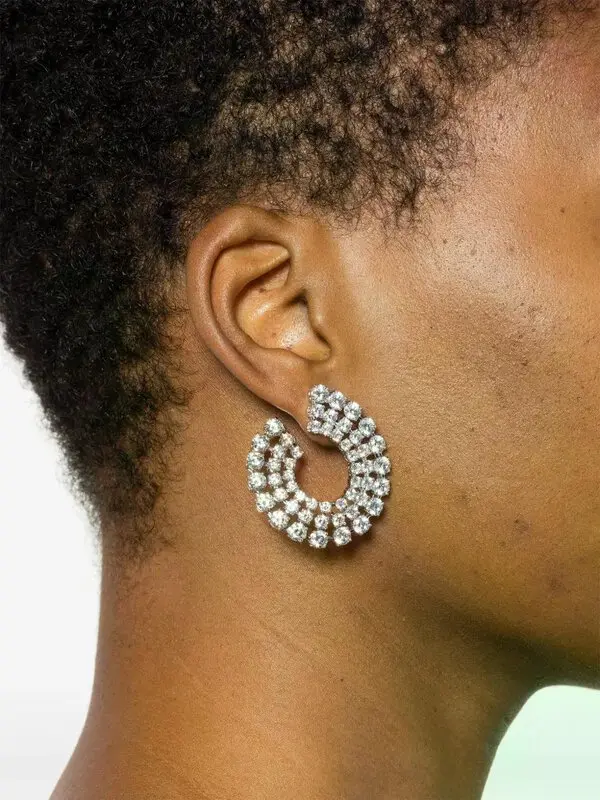 SWAROVSKI Matrix Hoop Earrings