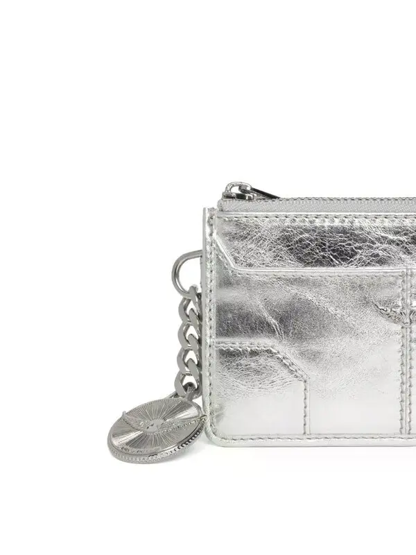 Zadig&Voltaire Sunny Metallic Card Holder - Silver
