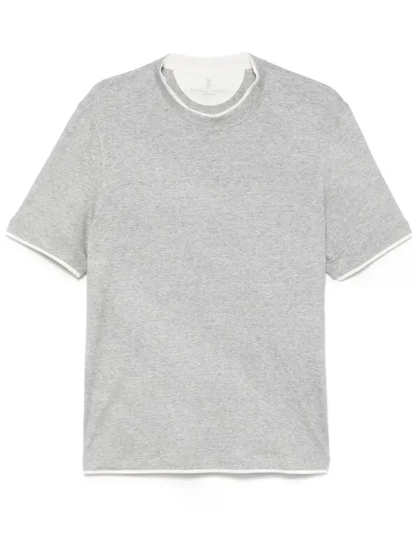 Brunello Cucinelli Mélange-effect T-shirt