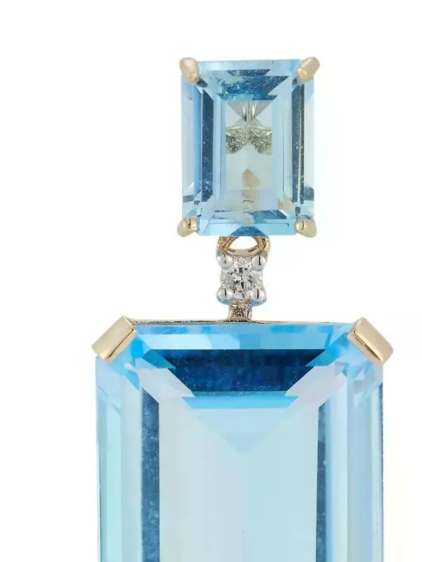 Mateo Blue Topaz Drop Earrings
