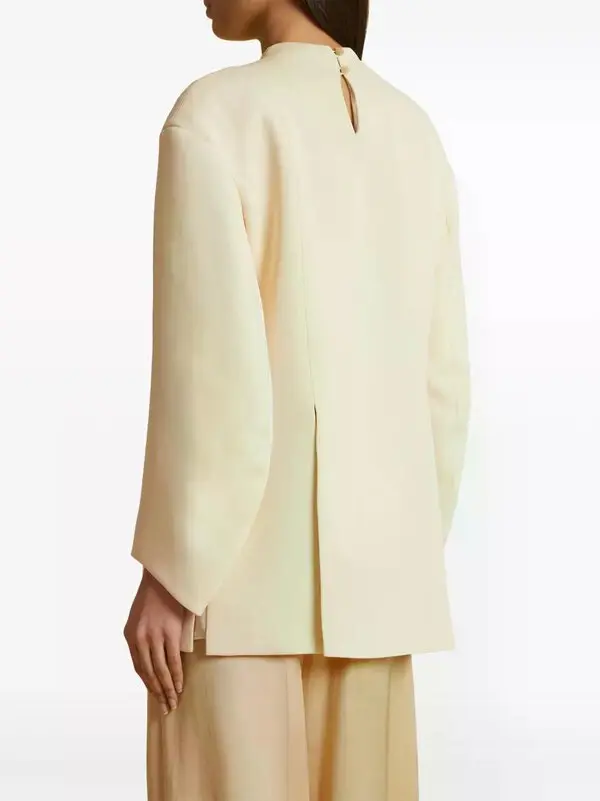 Khaite The Mahni Slit-detail Blouse