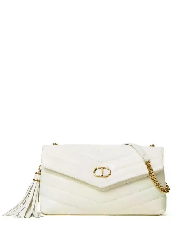 TWINSET Quilted Shoulder Bag - White