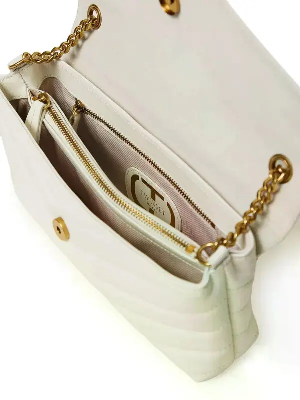 TWINSET Quilted Shoulder Bag - White