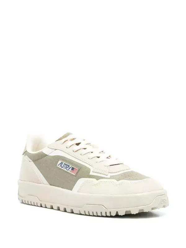 AUTRY Suede-panel Sneakers - Neutrals
