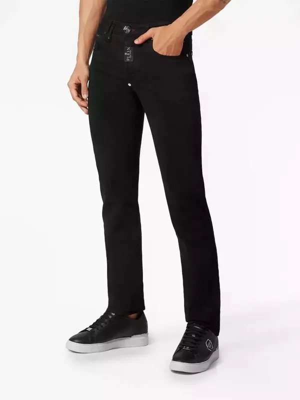 Philipp Plein Logo-plaque Straight-leg Jeans