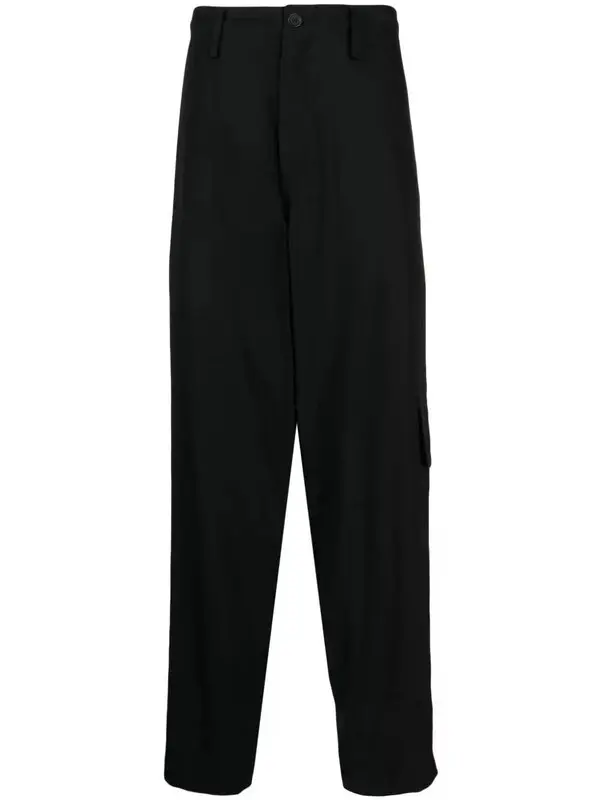 Yohji Yamamoto Tapered-leg Wool Trousers