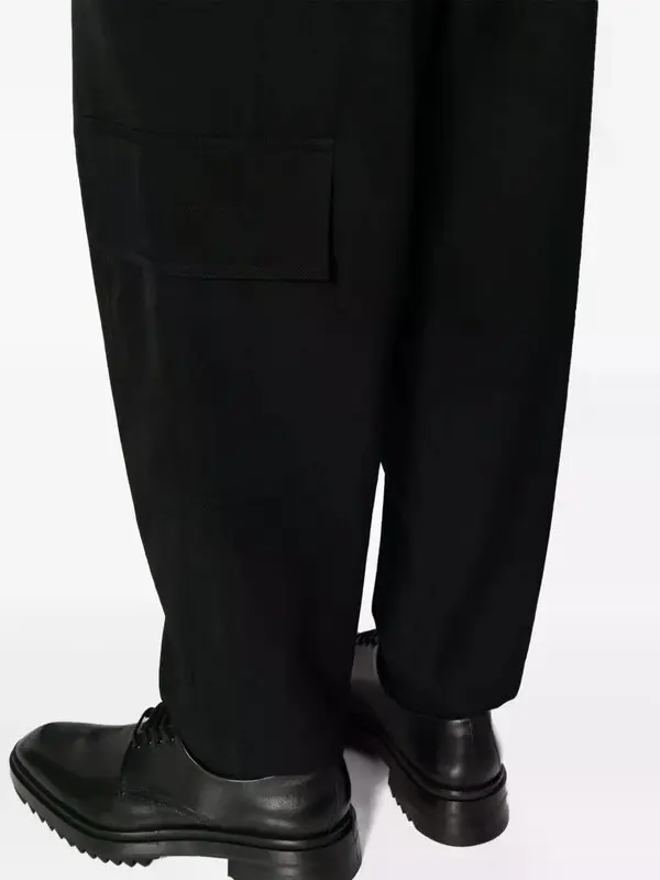 Yohji Yamamoto Tapered-leg Wool Trousers