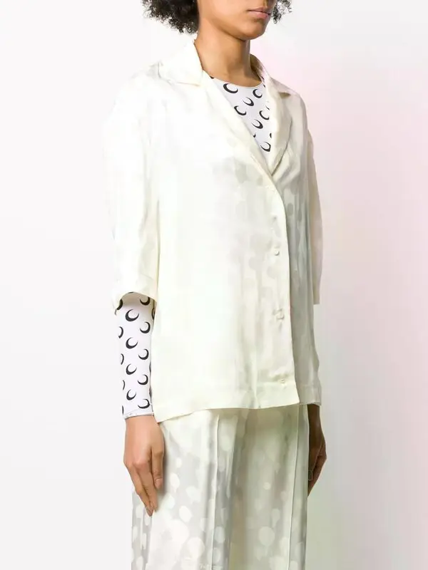 Off-White Splatter-effect Polka Dot Top