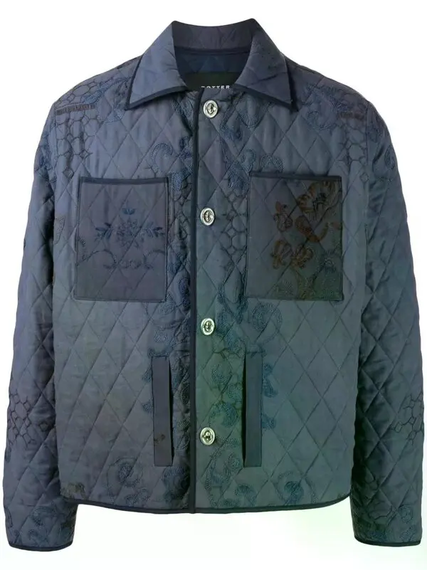 BOTTER Floral-embroidered Jacket - Blue