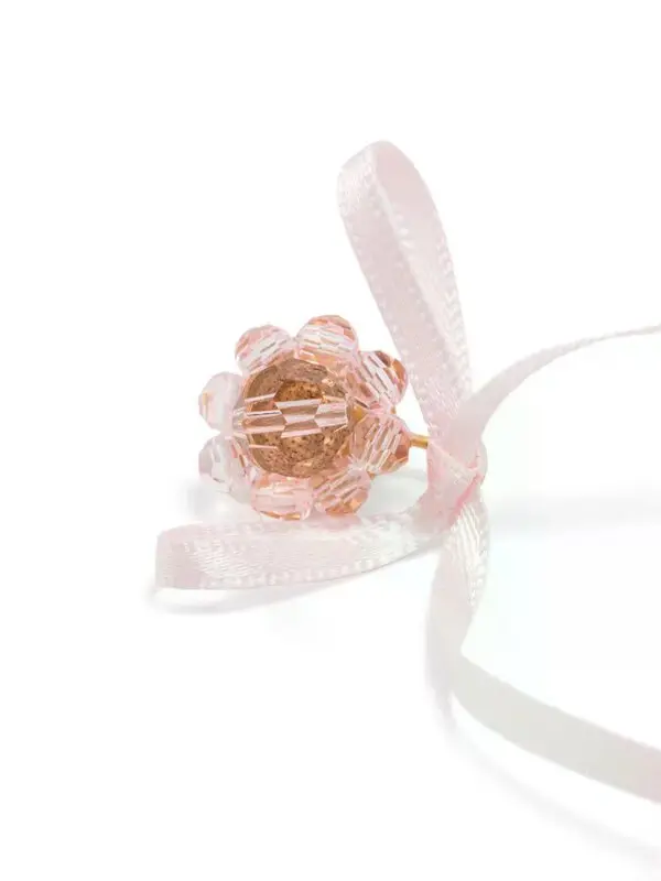 Simone Rocha Bow Ribbon Stud Earrings - Gold
