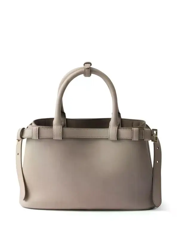 Prada Small Buckle Tote Bag - Neutrals