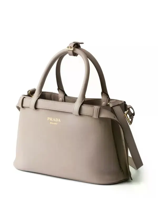 Prada Small Buckle Tote Bag - Neutrals