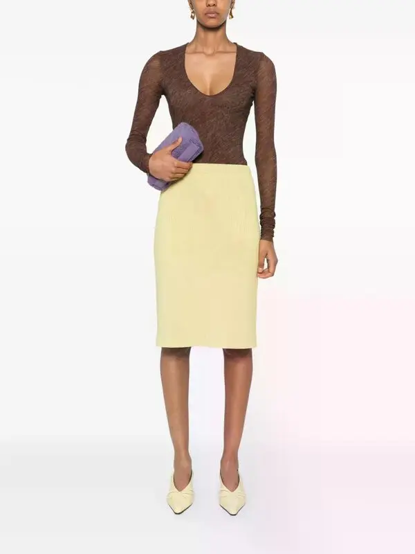 Philosophy Di Lorenzo Serafini Ribbed-knit Skirt