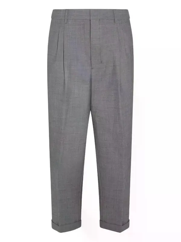 AMI Paris Tailored Tapered Cropped Trousers