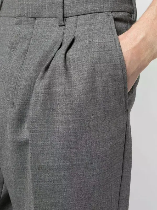 AMI Paris Tailored Tapered Cropped Trousers