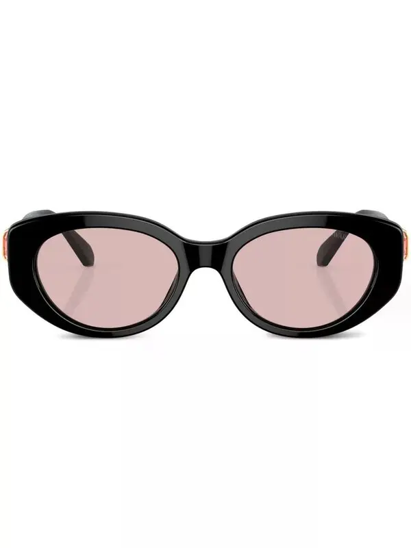 SWAROVSKI Crystal-embellished Cat-eye Sunglasses - Black