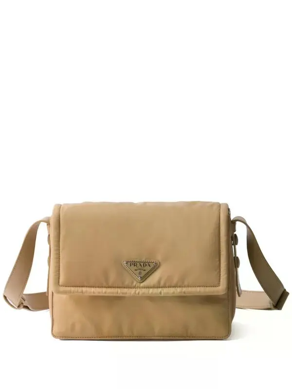 Prada Traveller Padded Shoulder Bag - Brown