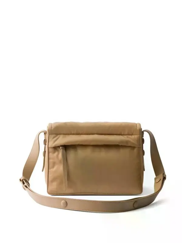Prada Traveller Padded Shoulder Bag - Brown
