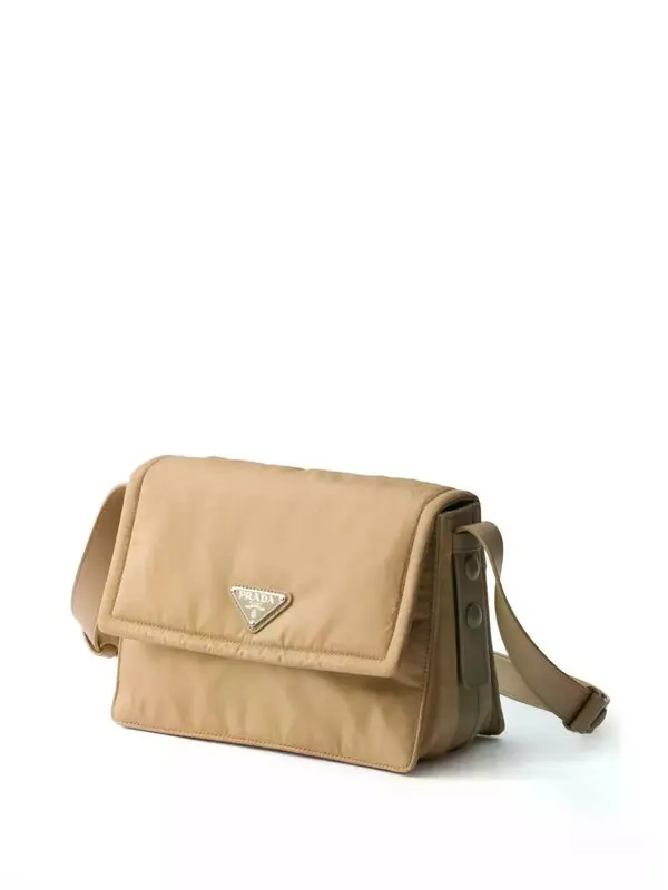 Prada Traveller Padded Shoulder Bag - Brown