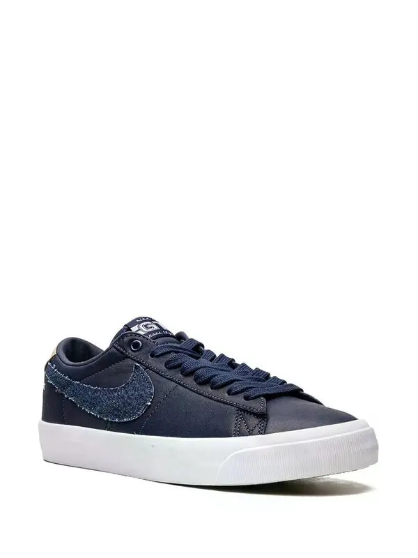 Nike Zoom Blazer Low Pro Gt Denim Swoosh Sneakers - Blue