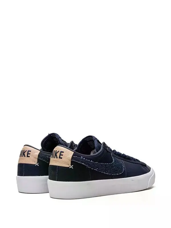 Nike Zoom Blazer Low Pro Gt Denim Swoosh Sneakers - Blue