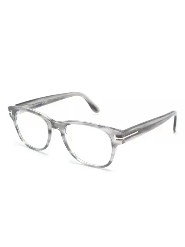TOM FORD Logo-engraved Round-frame Glasses